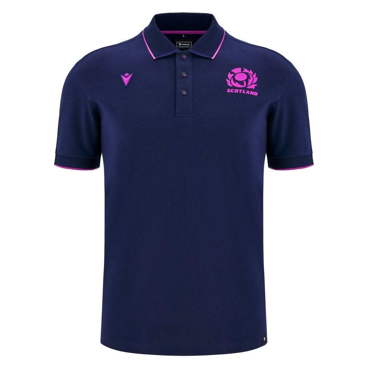 Scotland Rugby 2025/26 Athleisure Polo Navy – Thistle Sports